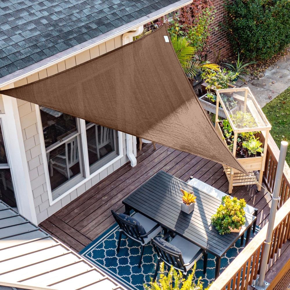 Coolaroo - 480745 - 12 Foot Ready to Hang Triangle Shade Sail