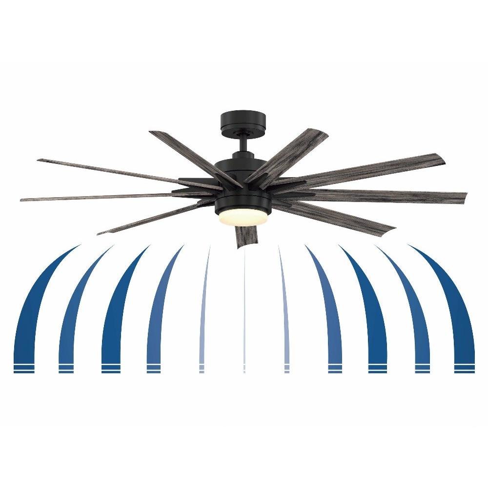 Fanimation Fans - FPD8152BLW-64103 - Odyn Custom - 9 Blade Ceiling Fan ...