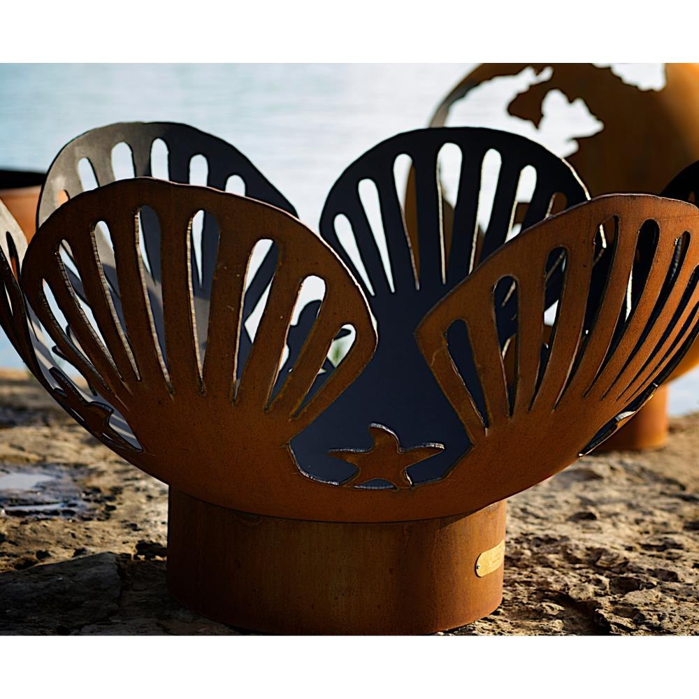 Fire Pit Art - BarefootBeach-Woodburning - Barefoot Beach - Wood ...