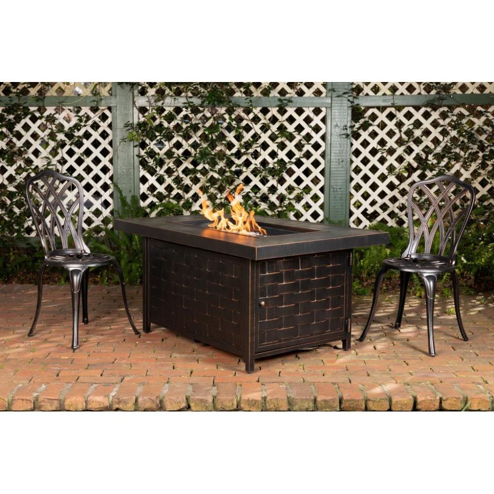 Fire Sense - 62745 - Armstrong Rectangular Aluminum Lpg Fire Pit