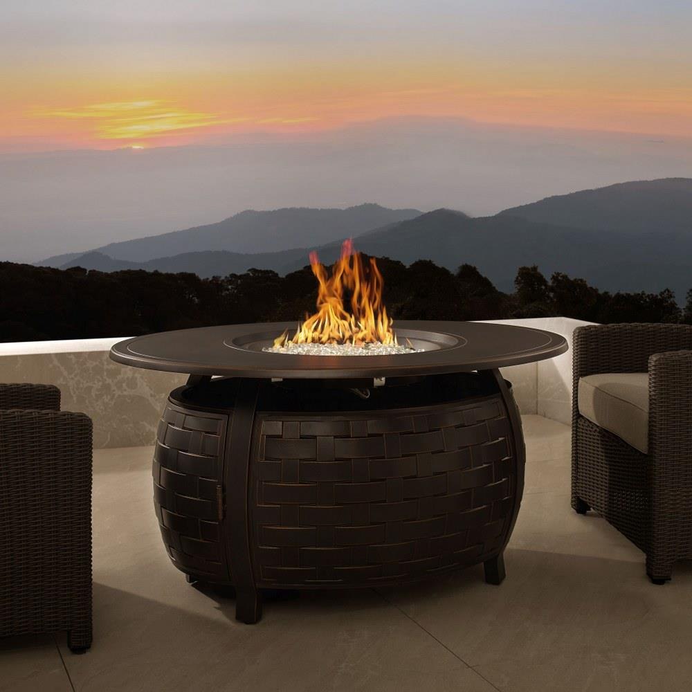Fire Sense - 63223 - Parsons Aluminum Oval Lpg/Ng Fire Pit