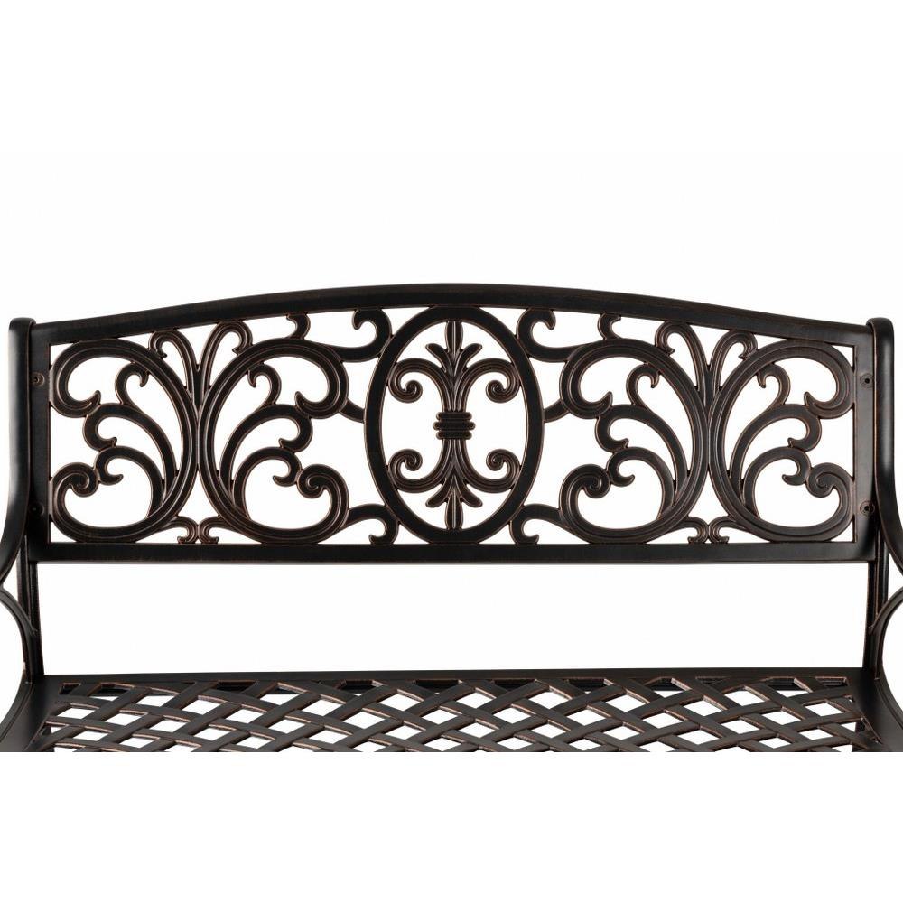 Fire Sense - 63284 - Decatur - Aluminum Patio Bench In Antique Bronze