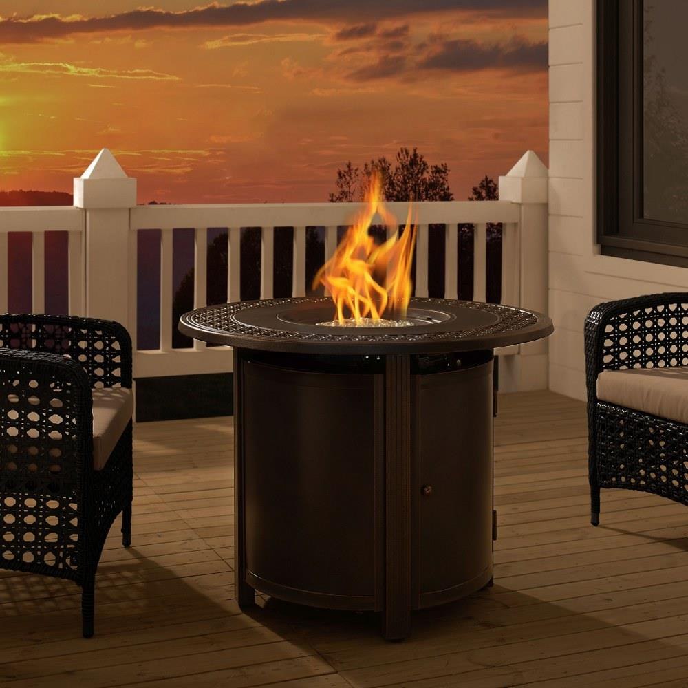 Fire Sense - 63690 - Franklin Round Aluminum Lpg Fire Pit