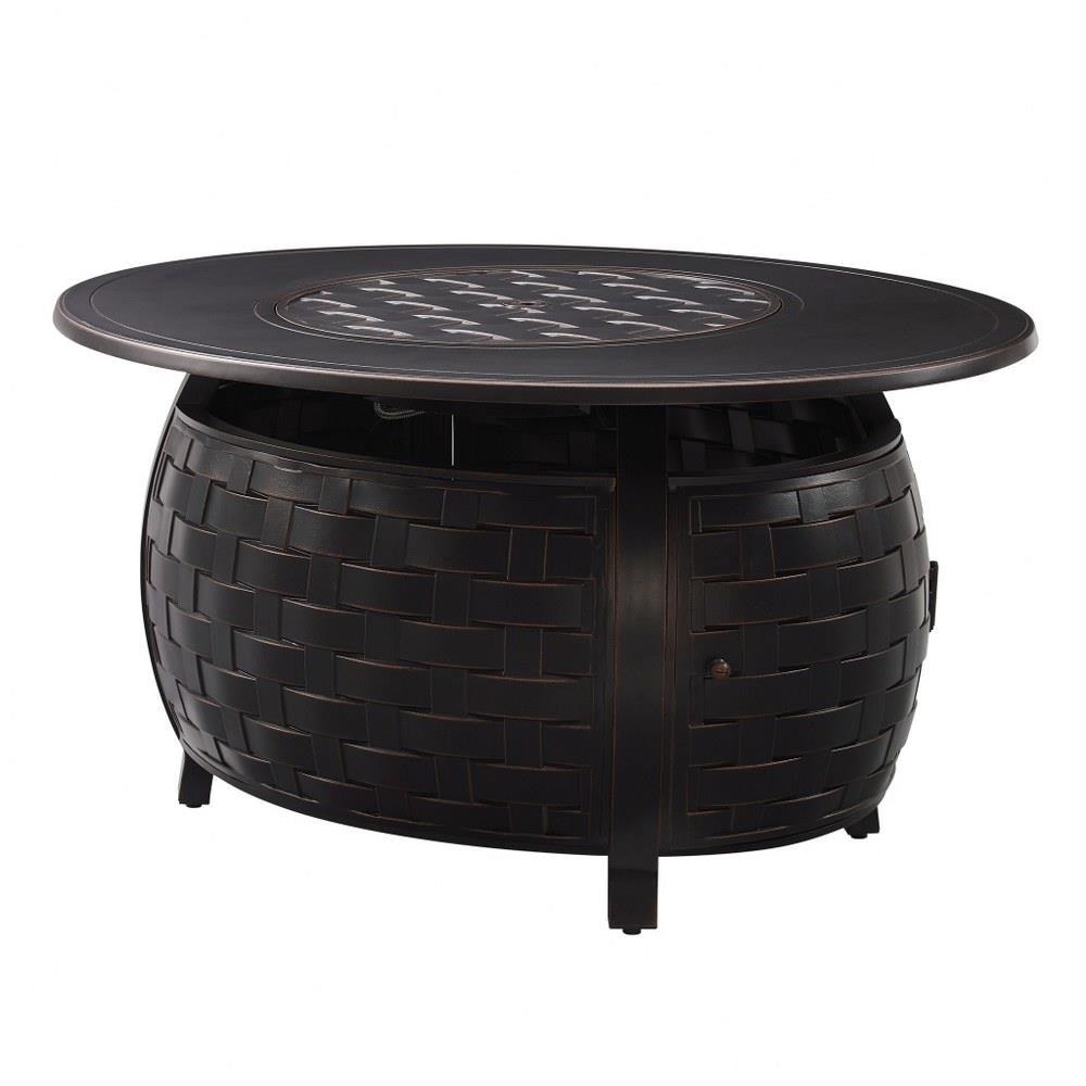 Fire Sense - 63223 - Parsons Aluminum Oval Lpg/Ng Fire Pit