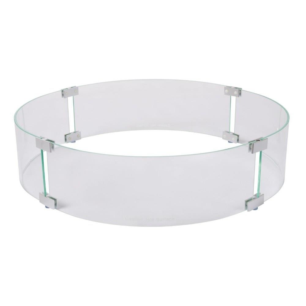 Fire Sense - 63246 - Tempered Glass Wind Guard For Round Fire Pits