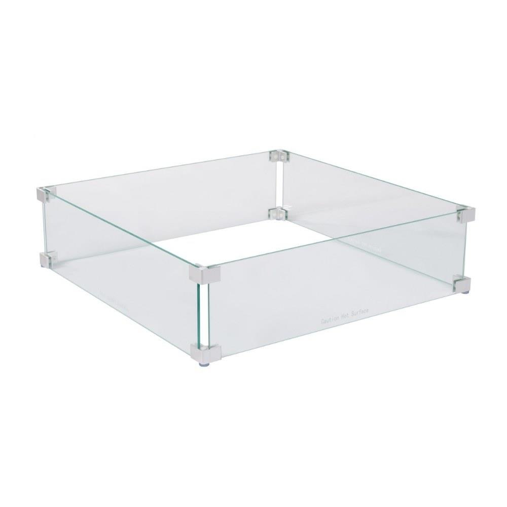 Fire Sense - 63247 - Tempered Glass Wind Guard For Square Fire Pits