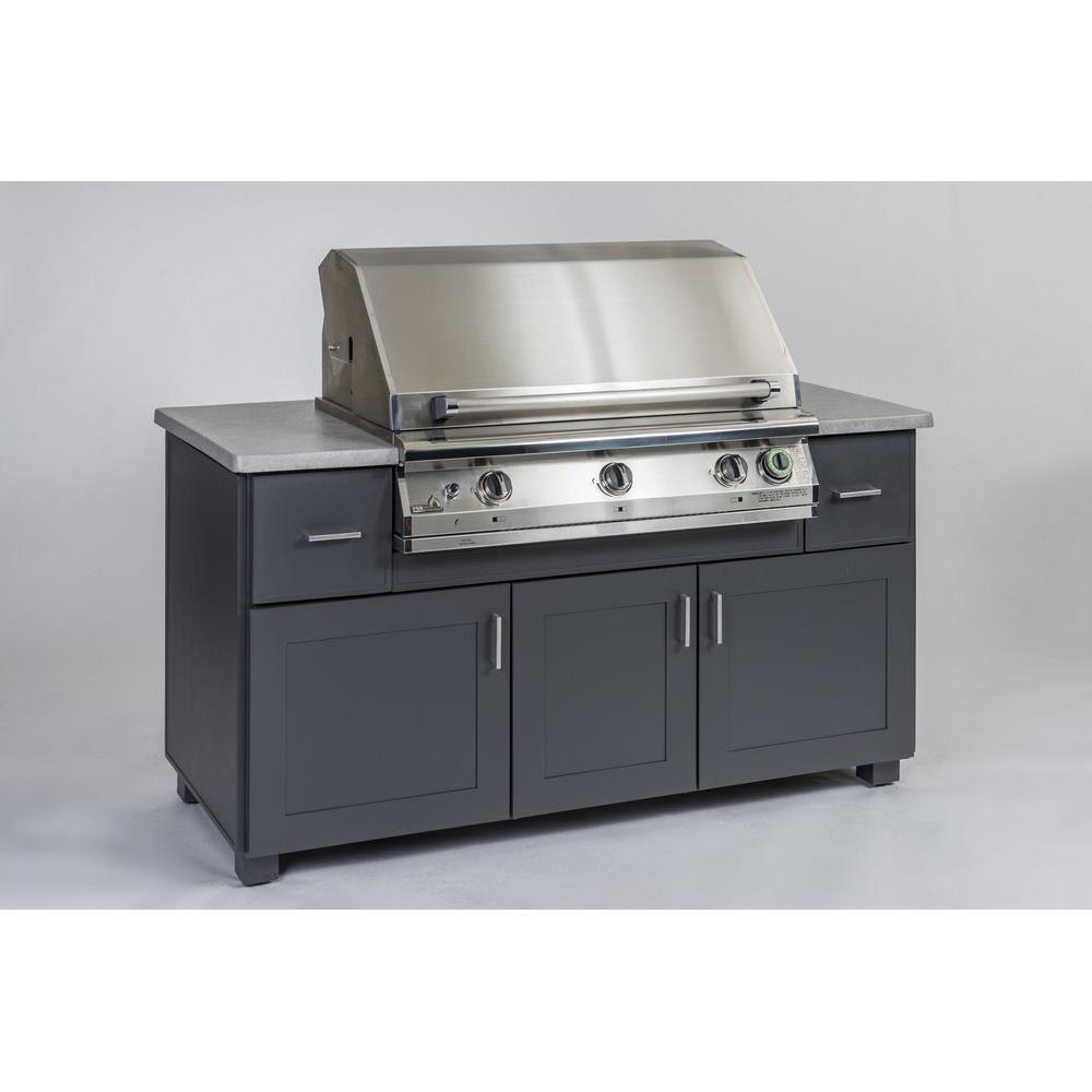 PGS Grills - 67MOD-IslandOnly - Modano 67 Inch Island for S36T Series Grill